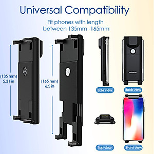 NADAMOO 2D Wireless Barcode Scanner Bluetooth Compatible, with Adjustable Back Clip CMOS Bar Code Scanner for 1D 2D QR PDF417 Code, Work with Windows, Mac, Android, iOS - 1,000,000 Pixels