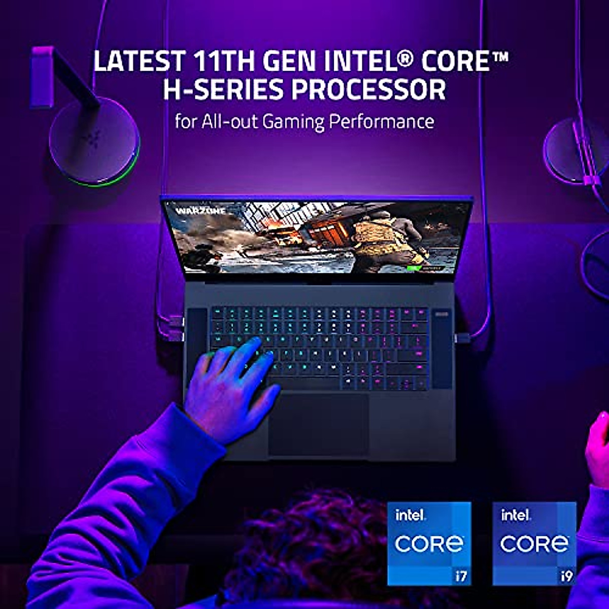 Razer Blade 15 Gaming Laptop: NVIDIA GeForce RTX 3080 - 11th Gen Intel 8-Core i7 CPU - 15.6” QHD 240Hz - 32GB RAM - 1TB SSD - Windows 11 - CNC Aluminum - Chroma RGB - THX Spatial Audio (Renewed)