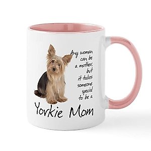 CafePress Yorkie Mom Mugs Ceramic Coffee Mug, Tea Cup 11 oz