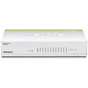 TRENDnet 24-Port Gigabit GREENnet Switch, QoS, 48 Gbps Switching Fabric, Fanless, Plug & Play, Half & Full Duplex, TEG-S24D