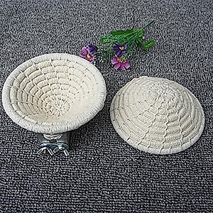 Hypeety Handmade Cotton Rope Bird Breeding Nest Bed for Small Parrots Budgie Parakeet Cockatiel Parakeet Conure Canary Finch Lovebird