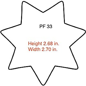 Perfect Fit Shield Wallets 7 Point Star Hidden Badge Wallet Leather Black (Cutout PF-33) Fits for Blackinton B447 Seven-Point Star