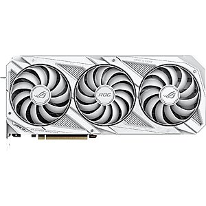 ASUS ROG Strix NVIDIA GeForce RTX 3070 V2 White OC Edition Gaming Graphics Card (PCIe 4.0, 8GB GDDR6, LHR, HDMI 2.1, DisplayPort 1.4a, White Color Scheme, Axial-tech Fan Design, 2.9-Slot)