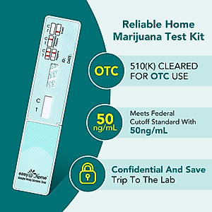 10 Pack - Easy@Home Marijuana (THC) Single Panel Drug Tests Kit - Individually Wrapped Single Panel THC Screen Urine Drug Test Kit with 50 ng/ml Cutoff Level - EDTH-114