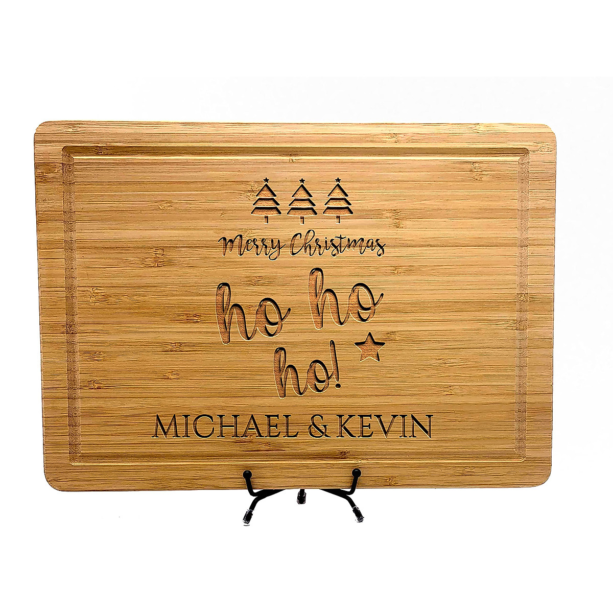 Merry Family Christmas Cutting Board, Personalized Christmas Home and Kitchen Decoration, Custom Engraved Christmas Gift for Family, Parent, Couple, Friend, Mom, Grandma, Sister