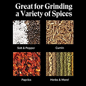 Premium Salt and Pepper Shakers with Adjustable Pour Holes - Elegant Stainless Steel Salt and Pepper Dispenser - Perfect for Himalayan, Kosher and Sea Salts - Spices