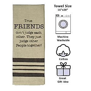 fillURbasket Funny Kitchen Towels with Sayings Fun Dish Towels Set with Wine Alcohol Drinking Theme Man Cave Gift 5 Flour Sack Towels for Bar Kitchen Decor Dish Drying 16x28 Cotton