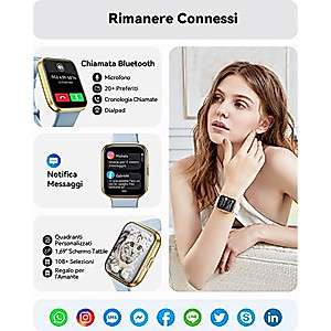 ENOMIR Smart Watch for Men Women(Answer/Make Call), Alexa Built-in,Fitness Watch with Heart Rate SpO2 Sleep Monitor 100 Sports 5ATM Waterproof Activity Trackers and Smartwatches for iOS&Android Phones