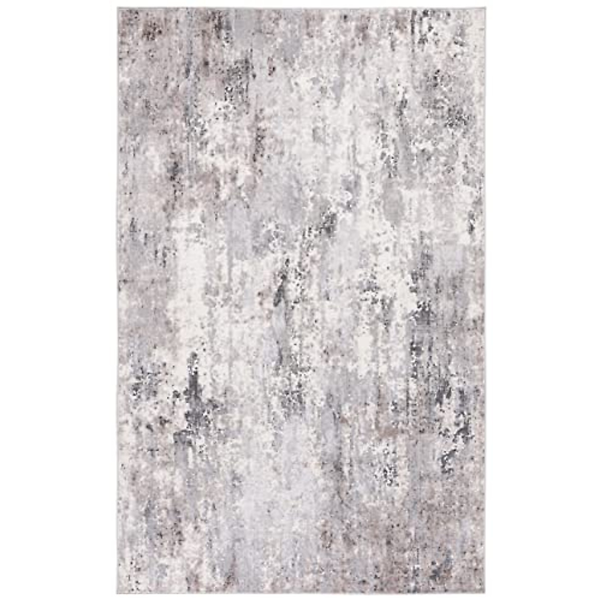 Safavieh Vogue Collection Area Rug - 9' x 12', Grey & Ivory, Modern Abstract Design, Non-Shedding & Easy Care, Ideal for High Traffic Areas in Living Room, Bedroom (VGE152F)
