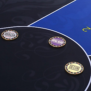 LuluCircle Small Blind, Big Blind, Dealer Button, Poker Guard, Poker Gifts for Men, Poker Accessories, Poker Chips with Plastic Case (Position Marker), 3 pcs