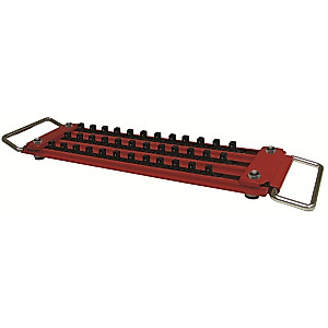 Mechanics Time Saver - 3 Row 3/8 Drive Lock A Socket Tray (LASTRAY38)