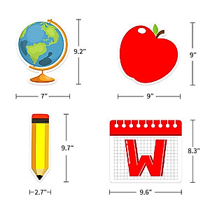 WaaHome Welcome Banner for Classroom Decorations, Pencil Welcome Back to School Bulletin Board Cutouts Set for Kindergarten Elementary Middle School Classroom Party Decorations Favors Teacher Supplies