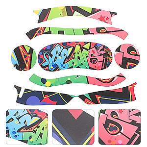 Angoily 1 Sheet Pico 4 Stickers Vr Headset and Controller Sticker Vr Headset Controller Sticker Vr Headset Sticker Vr Glasses Wrap Skin Vr Headset Skin 3D Headwear Protective Sticker PVC