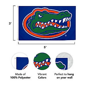 Desert Cactus University of Florida UF Flag - 3 x 5 Feet Gators Banner, Indoor/Outdoor Durable Fabric, 100% Polyester Design (Style 4)