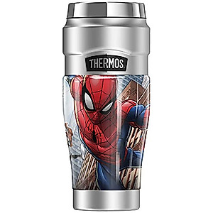 THERMOS MARVEL - Spider-Man Spider Team STAINLESS KING Stainless Steel Travel Tumbler, Vacuum insulated & Double Wall, 16oz