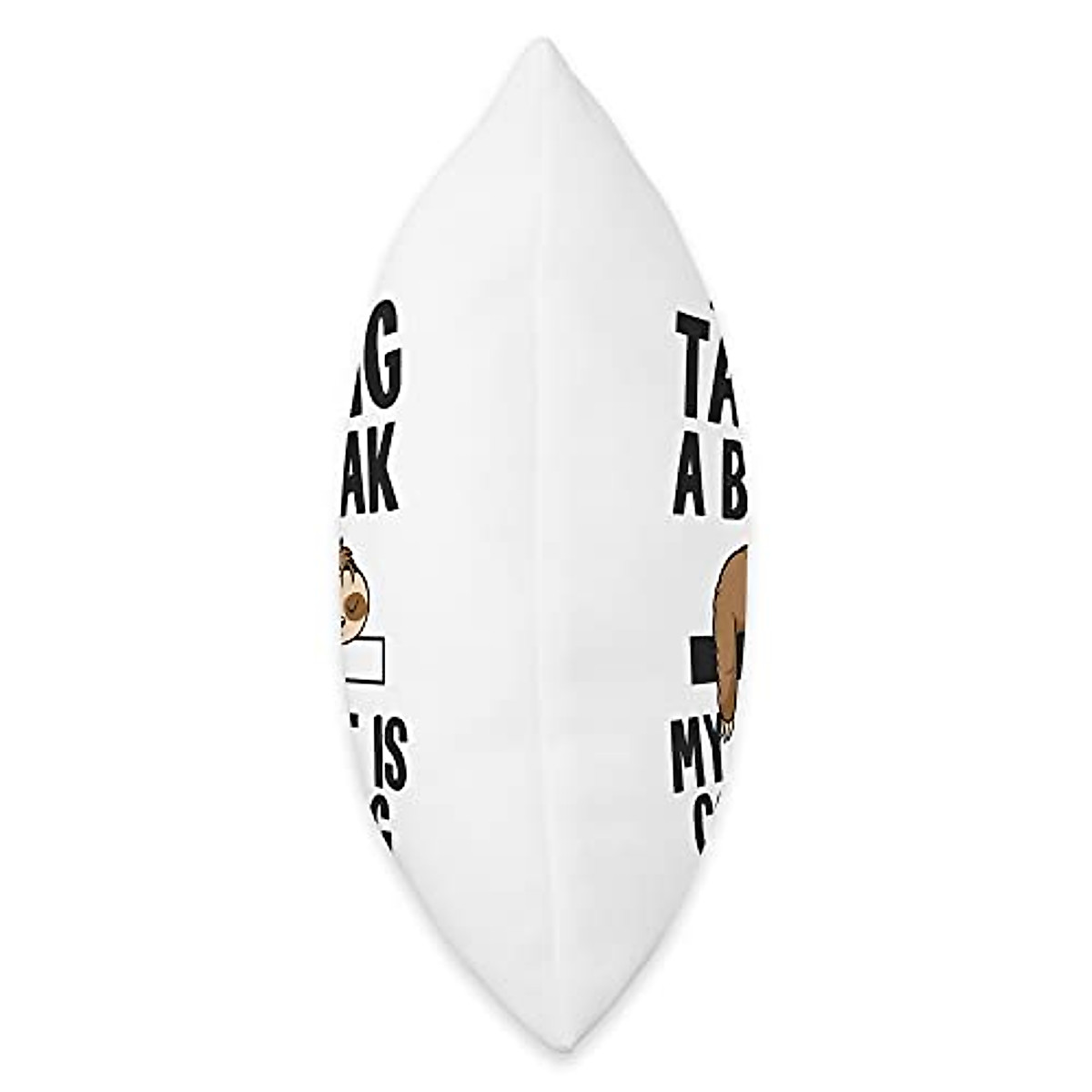 Coding Geeks & Nerd Computer Science Gifts For Men I'm Not Taking A Break My Code is Compiling Sloth Programmer Throw Pillow, 18x18, Multicolor