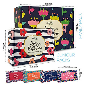 Bath Bombs for Women Gift Set - 24 Natural and Organic Bath Bombs with Essential Oils & Moisturizing Shea Butter, Spa Birthday Gift, Selfcare Gifts for Her, Women, Teen Girls, Kids, Bridesmaid Gift