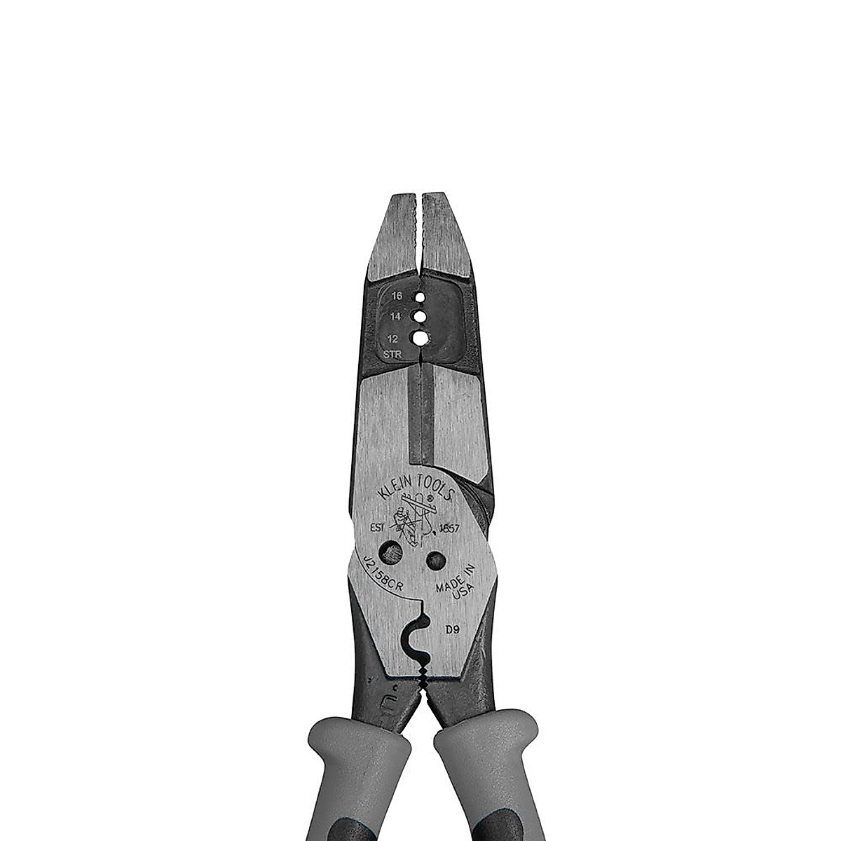 Klein Tools J215-8CR Multitool Pliers, Hybrid Multi Purpose Tool / Crimper, Wire Stripper, Bolt Shearing, Wire Grabbing, Twisting, Looping