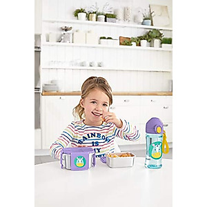 Skip Hop Toddler Stainless Steel Lunch Box Kit, Zoo, Unicorn