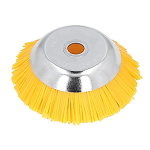 Cyllde 25mm Nylon Wheel Brush Trimmer High Hardness Nylon Manganese Steel Wire Patio Garden Trimmer Head