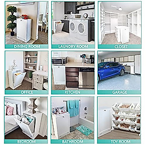 Northwood Calliger Tilt Out Trash Bin Cabinet or Laundry Hamper Solid Workmanship and New 2022 Design Cuts Assembly Time in Half! Hide Ugly Trash, add Countertop Space, Keep Pets Out!