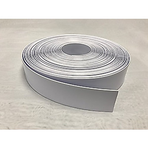 2" Wide Vinyl Strap for Patio Pool Lawn Garden Furniture 20' Roll_ Make Your Own Replacement Straps. Plus - 20 Free Fasteners! (201 White)