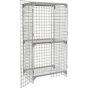 Global Industrial Wire Mesh Security Cage, 36 x 24 x 72