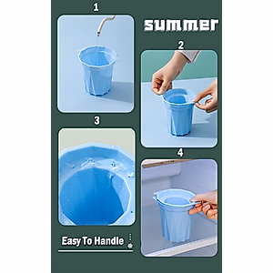 FEIJISQIU Shot Glass Ice Mold Holds 3.5oz Each.Ice Cup Molds are perfect for serving whiskey, cocktails and drink. (2 in 1) Ice Cup Maker,The ice cup thickness 0.5inch.It can take cold continuously.