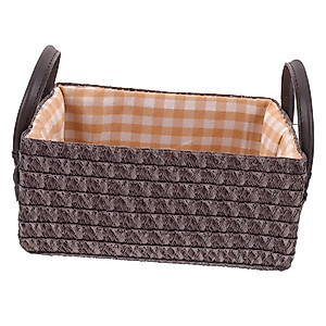 Toyvian Storage Basket Decorative Baskets Closet Organizer and Storage Clothes Storage Bin Cotton Rope Basket Open Storage Bin Woven Shelf Storage Empty Gift Baskets Pp Toy Wardrobe