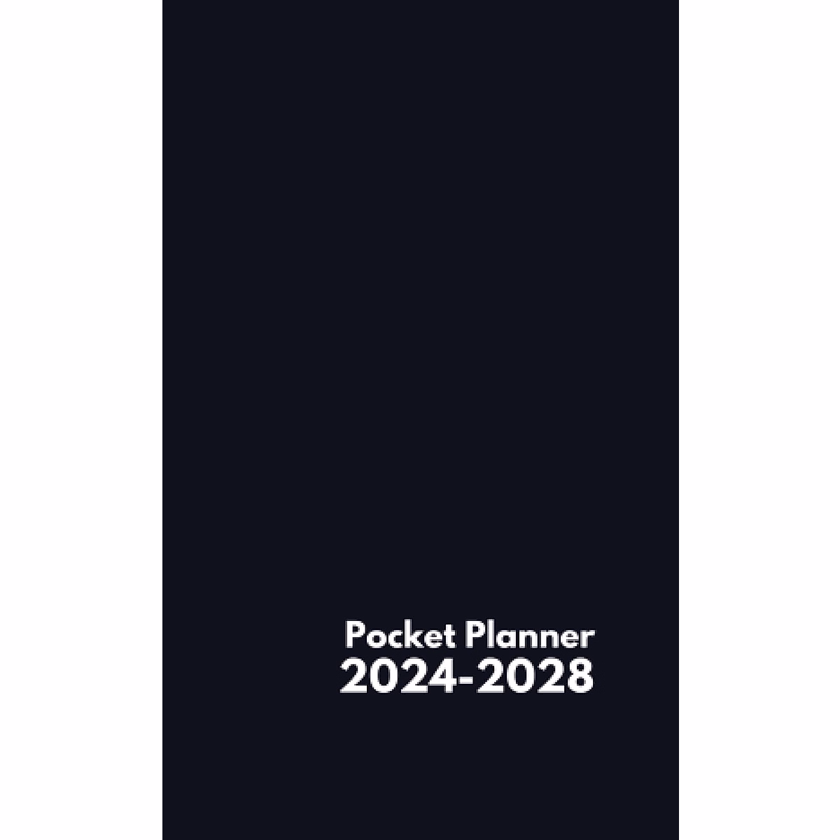 2024-2028 Monthly Planner: 5 Years from January 2024 to December 2028| Simple black cover