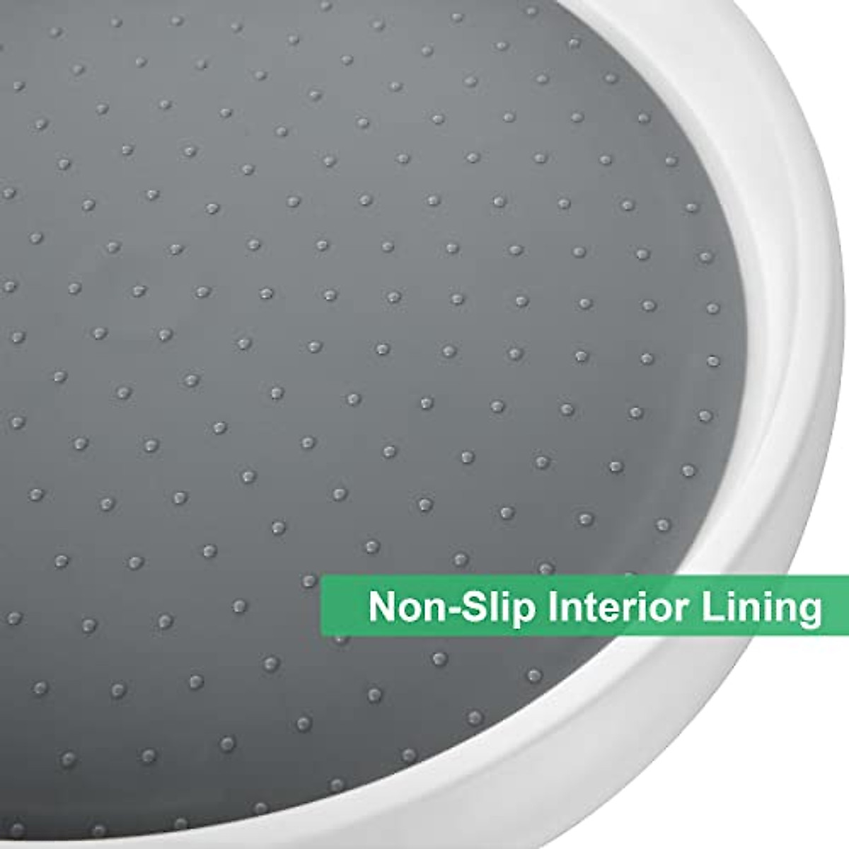 PETTYOLL 3PCS Lazy Susan Turntable, 10Inch Non-Skid Lining Kitchen Storage Turntable for Cabinet, Pantry, Refrigerator, Countertop, Gray