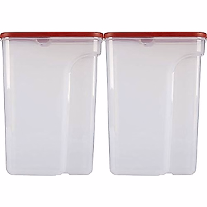 Rubbermaid Flip Top Cereal Keeper, Modular Food Storage Container, BPA-free, 22 Cup, 2 Pack