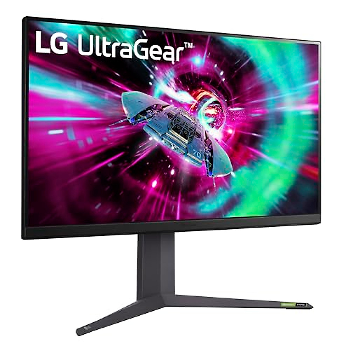 LG 32" UltraGear 4K UHD (3840x2160) Gaming Monitor, 144Hz, 1ms, VESA DisplayHDR 400, G-SYNC and AMD FreeSync Premium, HDMI 2.1, DisplayPort, 4-Pole HP Out DTS HP:X, Tilt/Height/Pivot Stand, Black