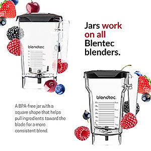 Blendtec Classic 570 Blender, 90 oz WildSide+ Jar - Kitchen Blender - Black