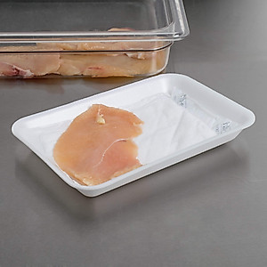 5" x 7" Absorbent Meat, Fish, and Poultry Pad, Complies with USDA & FDA requirements - 1000/Case