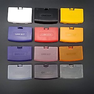 Replacement Back Battery Cover Door Lid for Game boy Advance GBA Console (1-White)