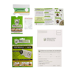 Tick Remover Card - Wallet Sized Tick Removal Tool with Free Tick ID Card & Testing Information - for People, Dogs, Cats (1 Pack)