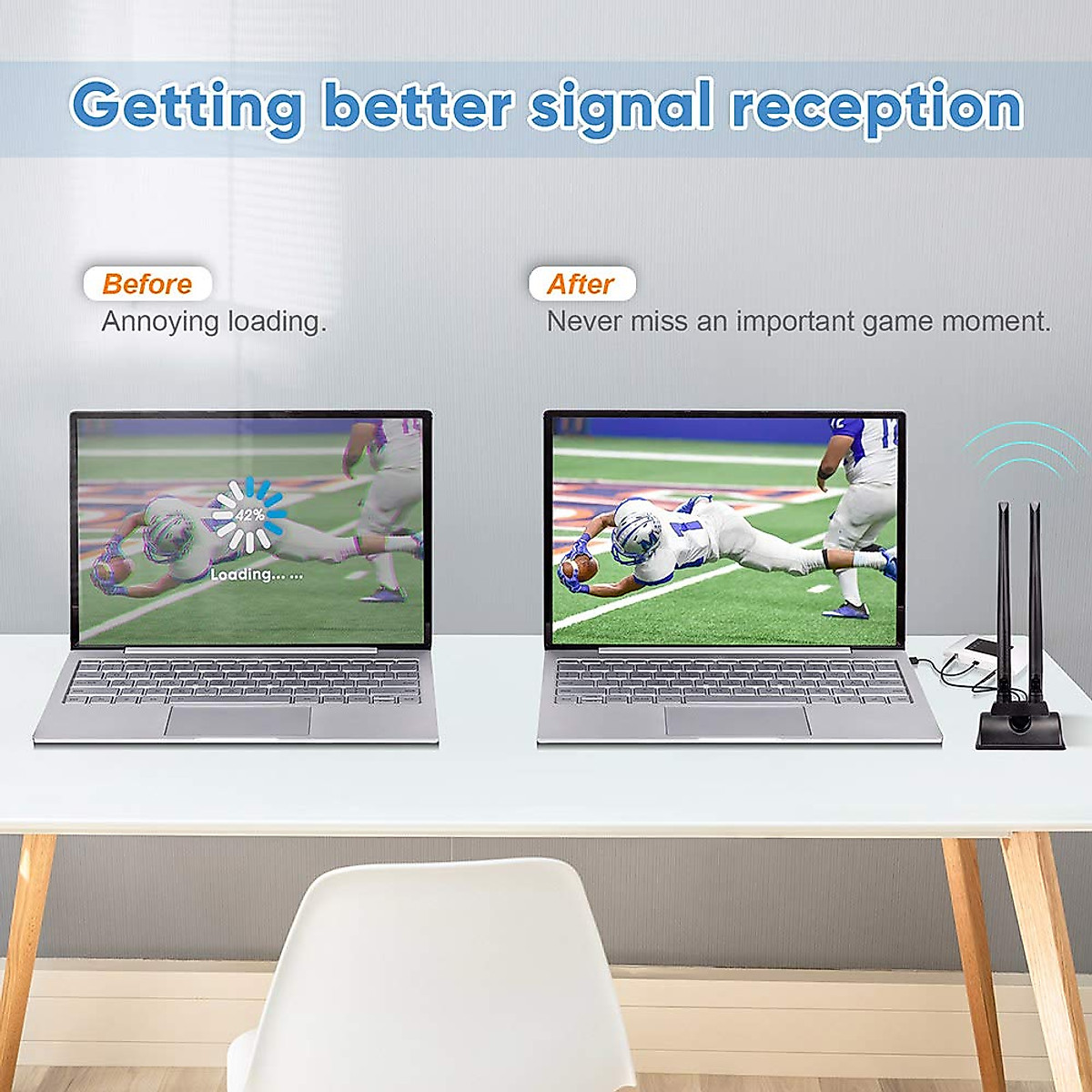 Bingfu 4G LTE Antenna 6dBi Magnetic Base MIMO TS9 Antenna Compatible with Verizon AT&T T-Mobile Sprint 4G LTE Mobile Hotspot MiFi Router Cellular Mobile Broadband Modem USB Modem Dongle Adapter