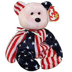 TY Beanie Baby - SPANGLE the Bear (Pink Head Version) (8.5 inch) - MWMT's ^G#fbhre-h4 8rdsf-tg1378963