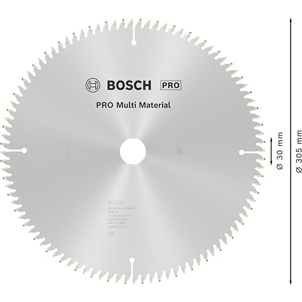 Bosch 2608640453 Circular Saw Blade "Multi Material" Mub 12inx30mm 96T