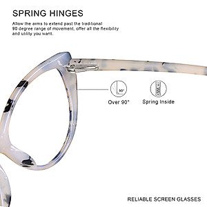Blue Light Blocking Glasses Women Bluelight Blocker Computer Cateye Clear Reading Cat Eye Eyeglasses Frame