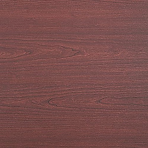 ZYJT Cherry Wood Veneer, 3D Texture Laminate 24" x 48" Non Glued Flexible Durable PVC Wood Veneer Sheets Panels for DIY Table Cabinet Furniture Decorative