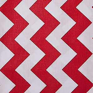 Baby Doll Bedding Chevron and Solid Color Fitted Crib/Toddler Bed Sheet Set, Red 2 Pk