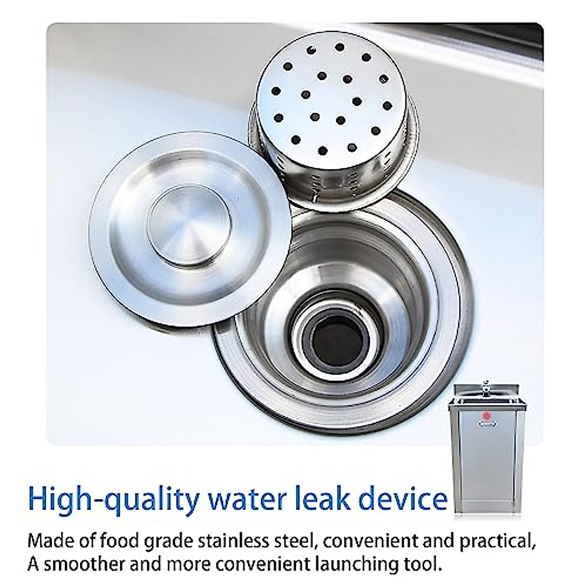 Outdoor Sink,single Sink Kitchen,304 Stainless Steel Utility Sink,Commercial Restaurant Sink,for Business Restaurant, Cafe, Bar, Hotel, Garage, Laundry Room, Outdoor