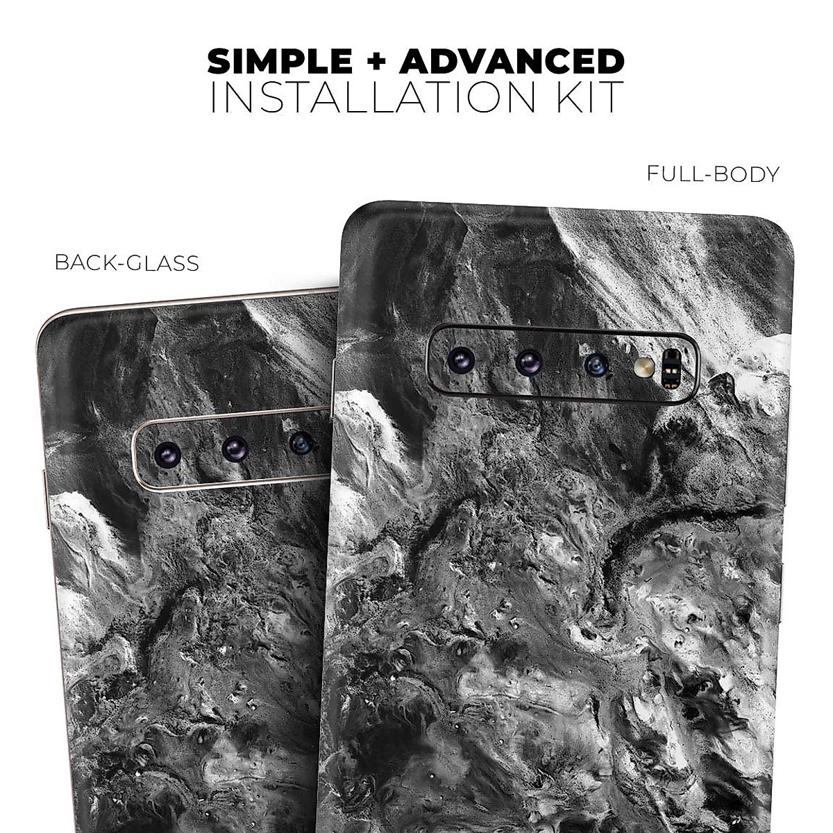 DesignSkinz Liquid Abstract Paint V52 Protective Vinyl Decal Wrap Skin Cover Compatible with The Samsung Galaxy S20 (Screen Trim & Back Glass Skin)