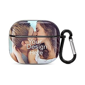 Personalized Airpod Case for Apple AirPod 3, Custom Airpods Case with Your Name & Photo for Men and Women