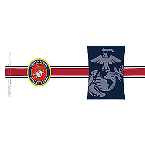 Tervis Marines Pride Tumbler with Wrap and Navy Lid 16oz Mug, Clear