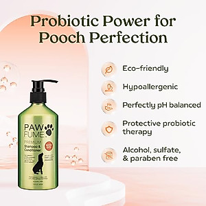 Pawfume Dog Shampoo and Conditioner – Hypoallergenic Dog Shampoo for Smelly Dogs – Best Dog Shampoos & Conditioners – Probiotic Pet Shampoo for Dogs – Best Dog Shampoo for Puppies (Show Dog, 2-Pack)