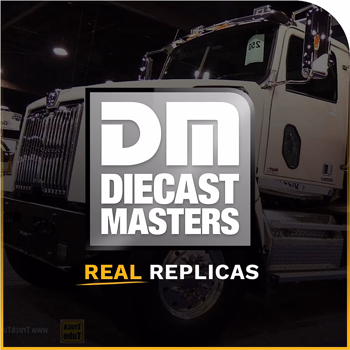 Diecast Masters Western Star 4700 SB Dump Truck - White | Real Truck Specifications, Tandem with Lift Axle and Dump | 1:50 Scale Model Semi Trucks | Diecast Model 71034