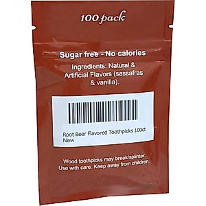 Root Beer Flavored Toothpicks 100ct